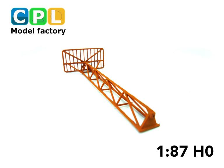Heckstrohschieber 7,50m Fortschritt KfL - orange - Kleinserien in H0